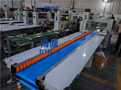 Automatic vegetable horizontal flow wrapper machine - BOGAL Packing Machine